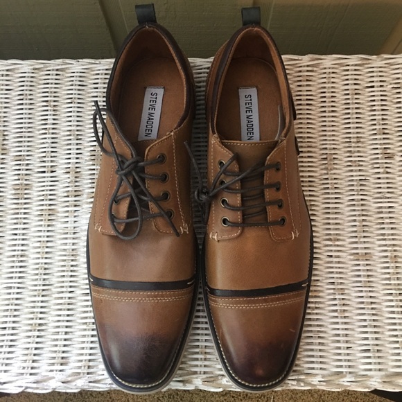 Steve Madden | Shoes | Steve Madden Jamyson Brown Leather Mens Casual ...